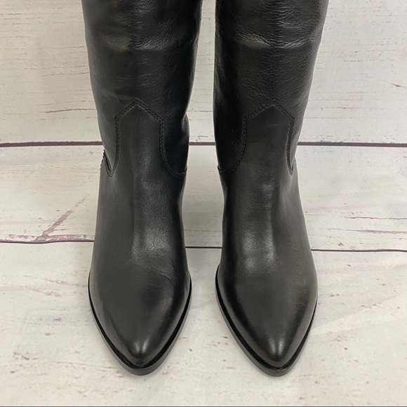 Frye | Shoes | Frye Lila Slouch Tall Leather Heels Boots | Poshmark